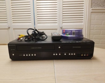 Magnavox ZV427MG9 VCR DVD Recorder Combo Original Remote Av Cables ...
