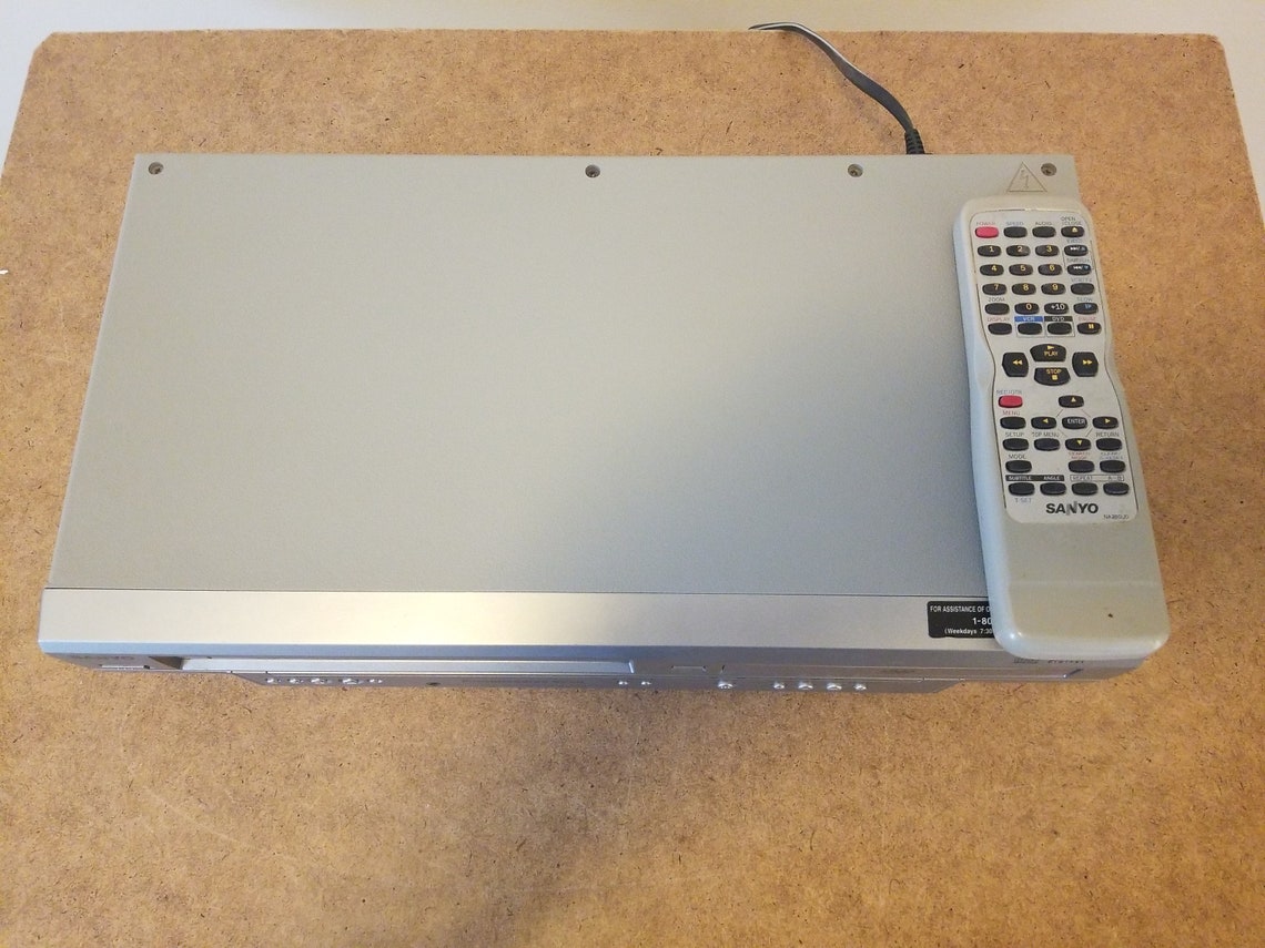 Sanyo DVD VCR Combo Unit With Remote Control - Etsy