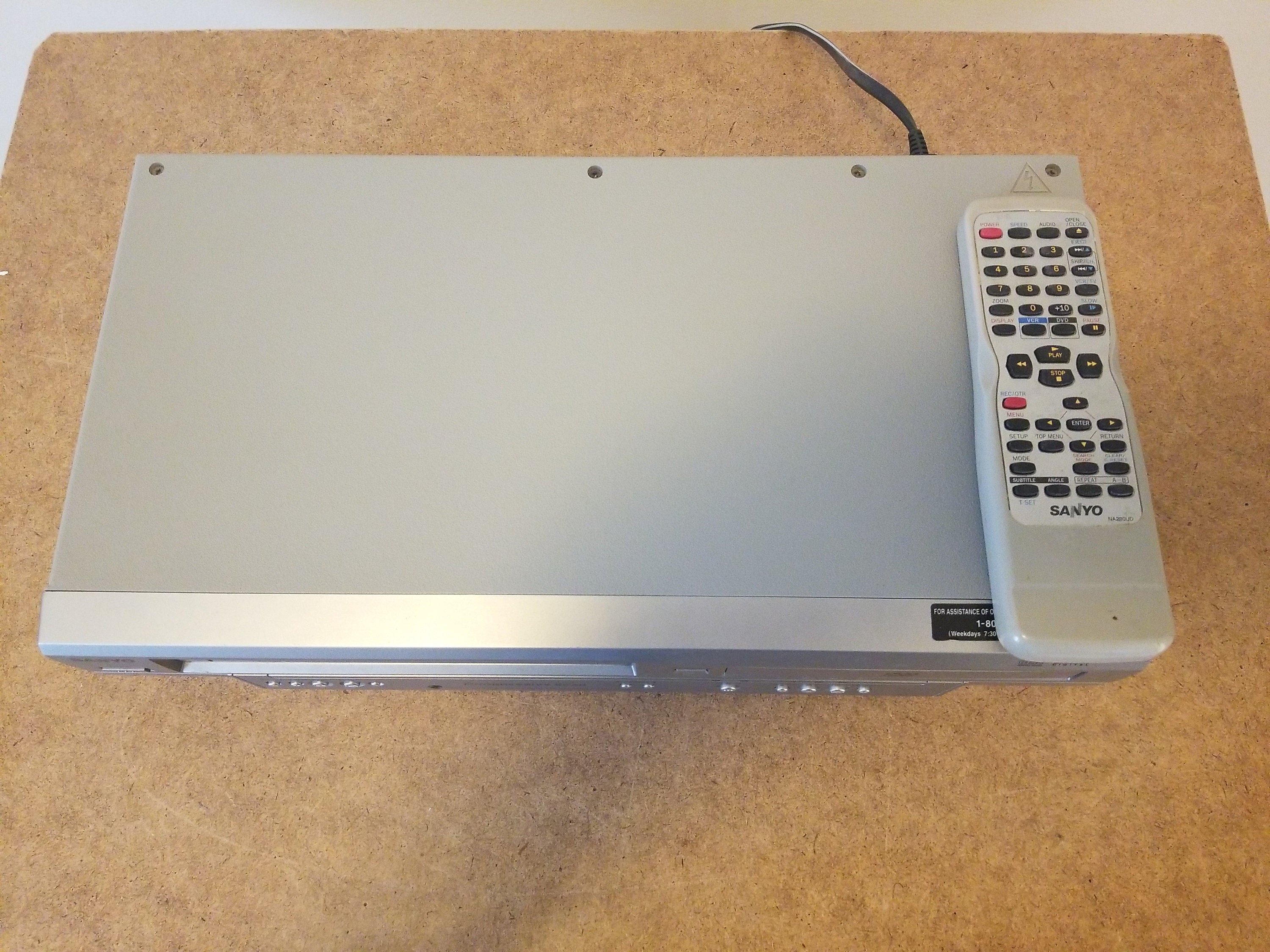 Sanyo DVD VCR Combo Unit With Remote Control - Etsy