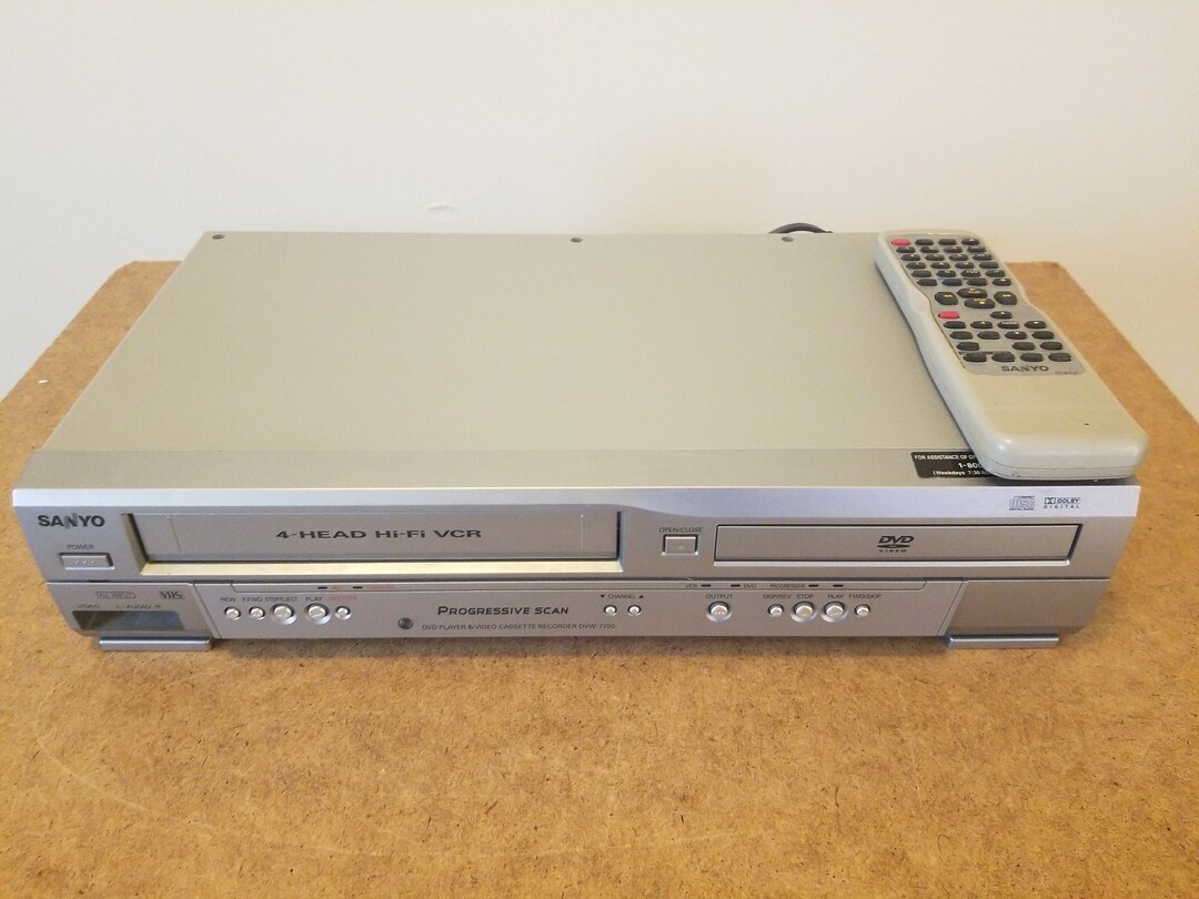 Sanyo DVD VCR Combo Unit With Remote Control - Etsy