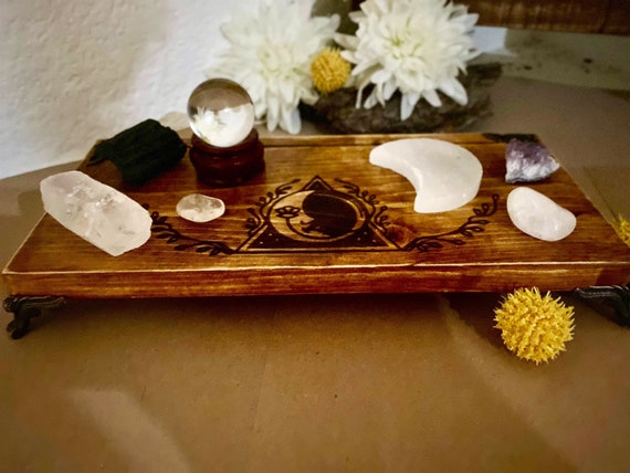 Altar Board Witchcraft Tools. Ritual Table Altar Offering | Etsy