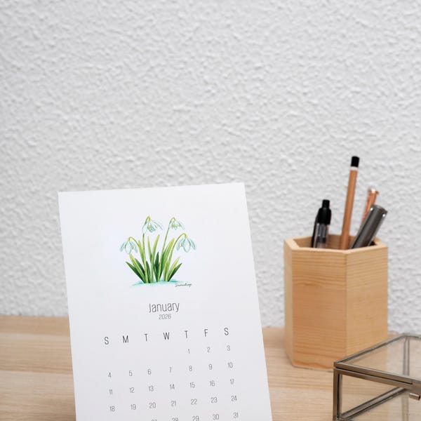 7x7 Wall Calendar 2026 - Etsy