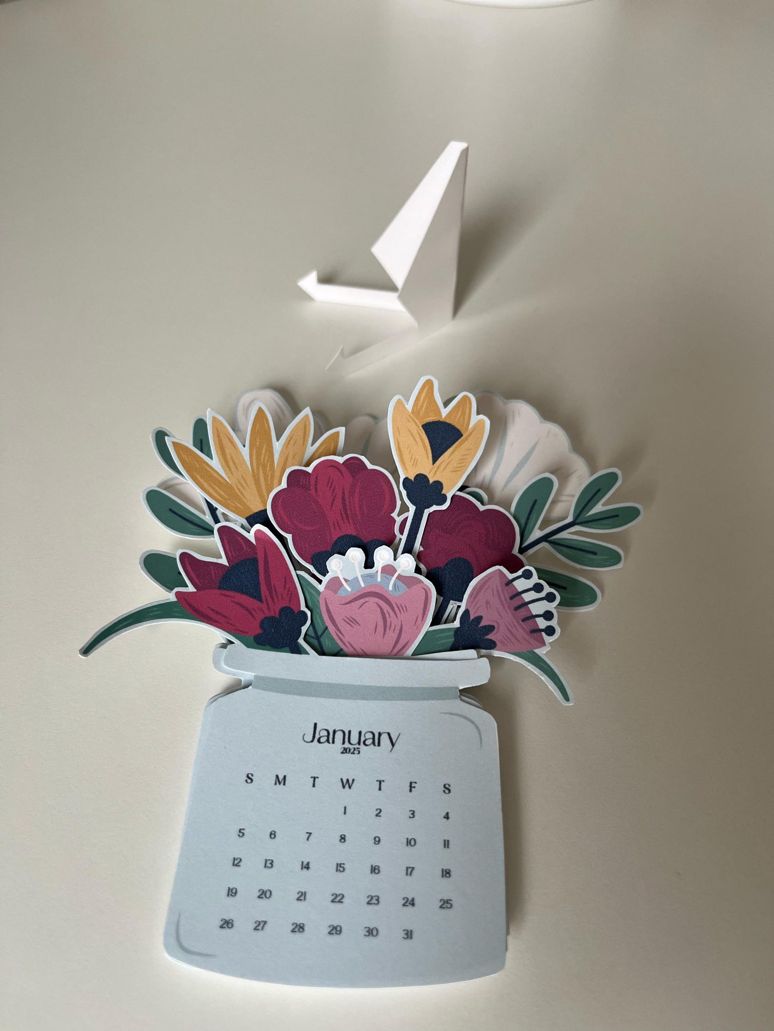 2026 Flower Desk Calendar PNG Floral Desktop Calendar Gift SVG for ...