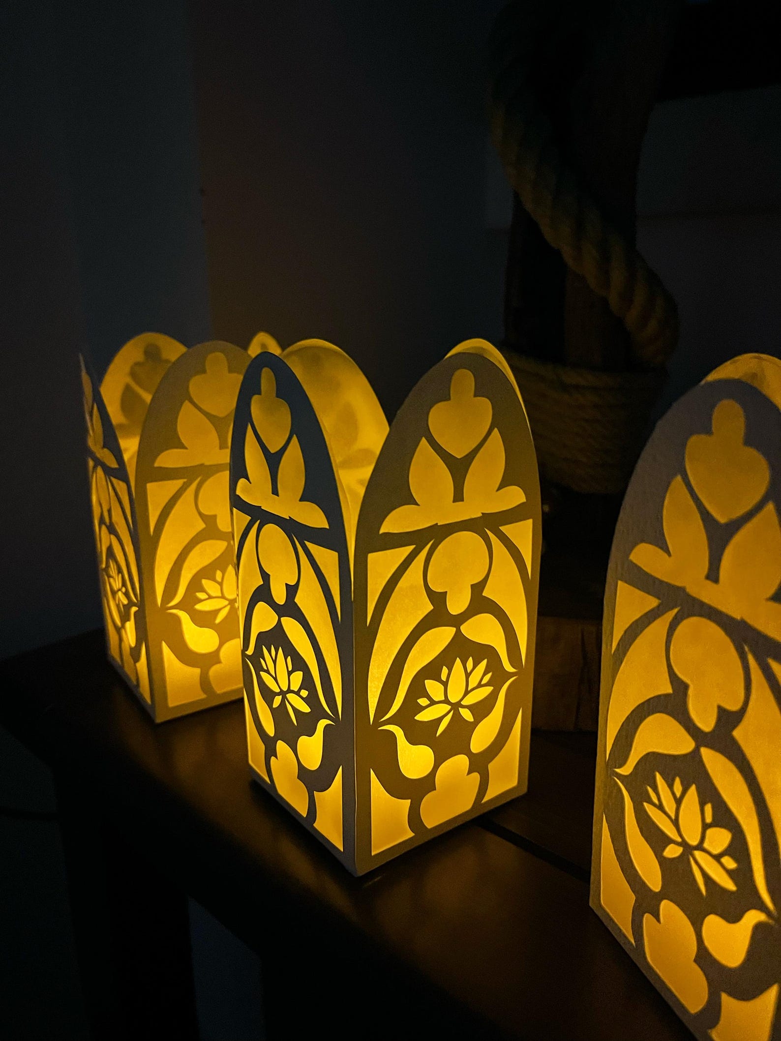 3D Paper Lantern Cut Files SVG for Cutting Machine Night Light ...
