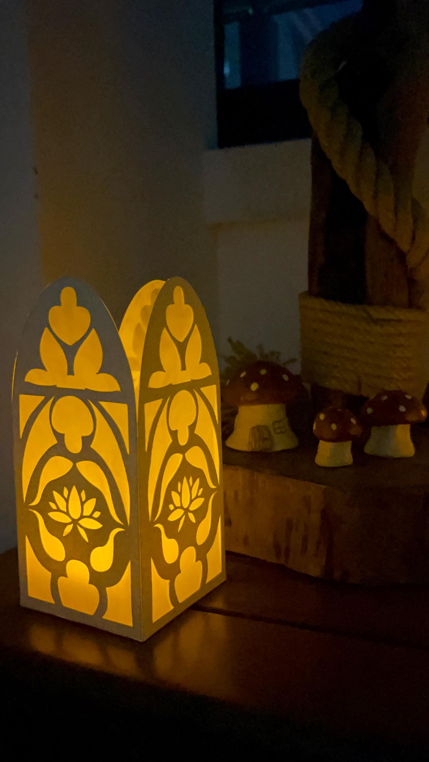 3D Paper Lantern Cut Files SVG for Cutting Machine Night Light ...