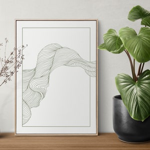 Neutral Modern Art Prints Set of 3, Minimal Nature Print, Home Decor ...