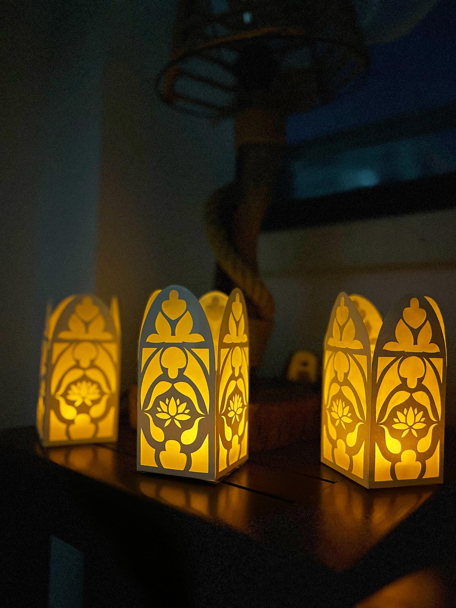 3D Paper Lantern Cut Files SVG for Cutting Machine Night Light ...