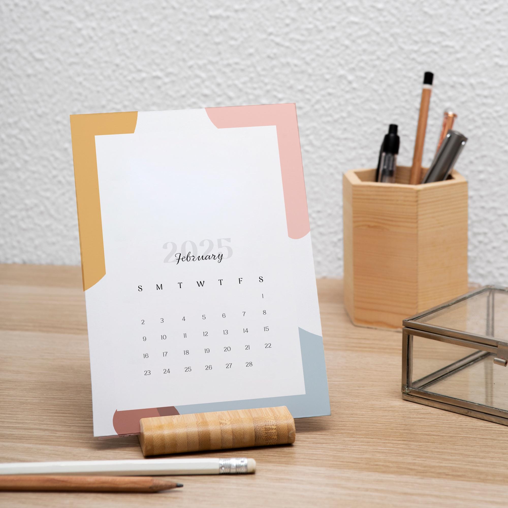 2025 5x7 Inch Calendar, Printable Calendar Cards, Mon & Sun Monthly ...