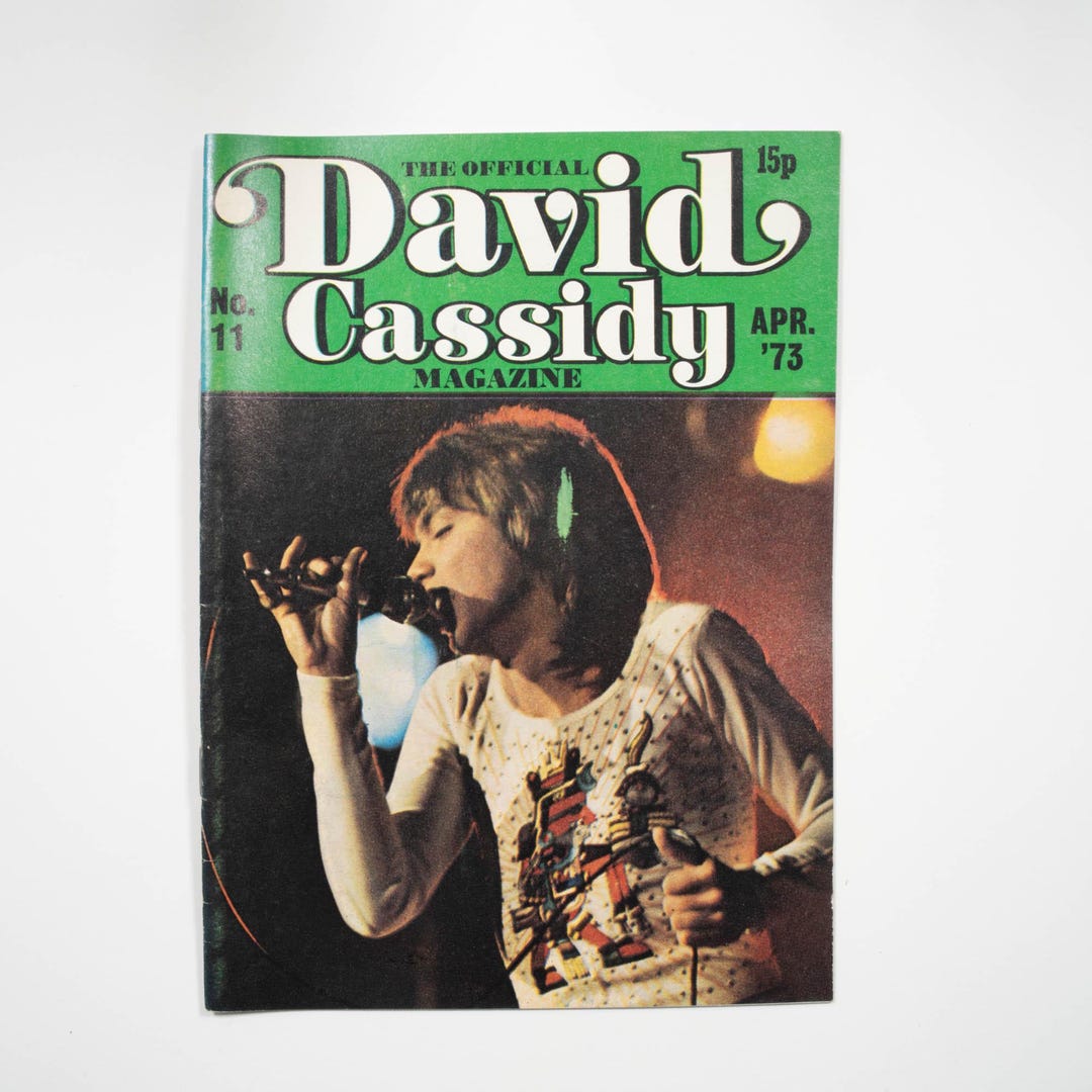 Rare David Cassidy Official UK Magazine - Ideal Gift for Fans! - Issue ...