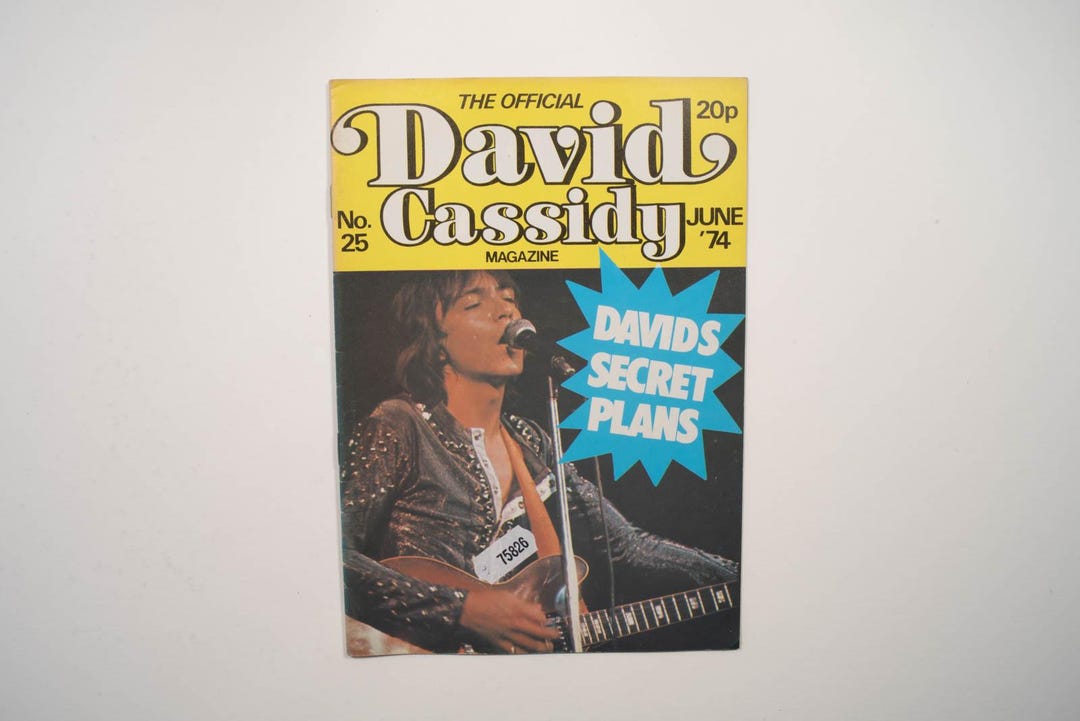 Rare David Cassidy Official UK Magazine - Ideal Gift for Fans! - Issue ...