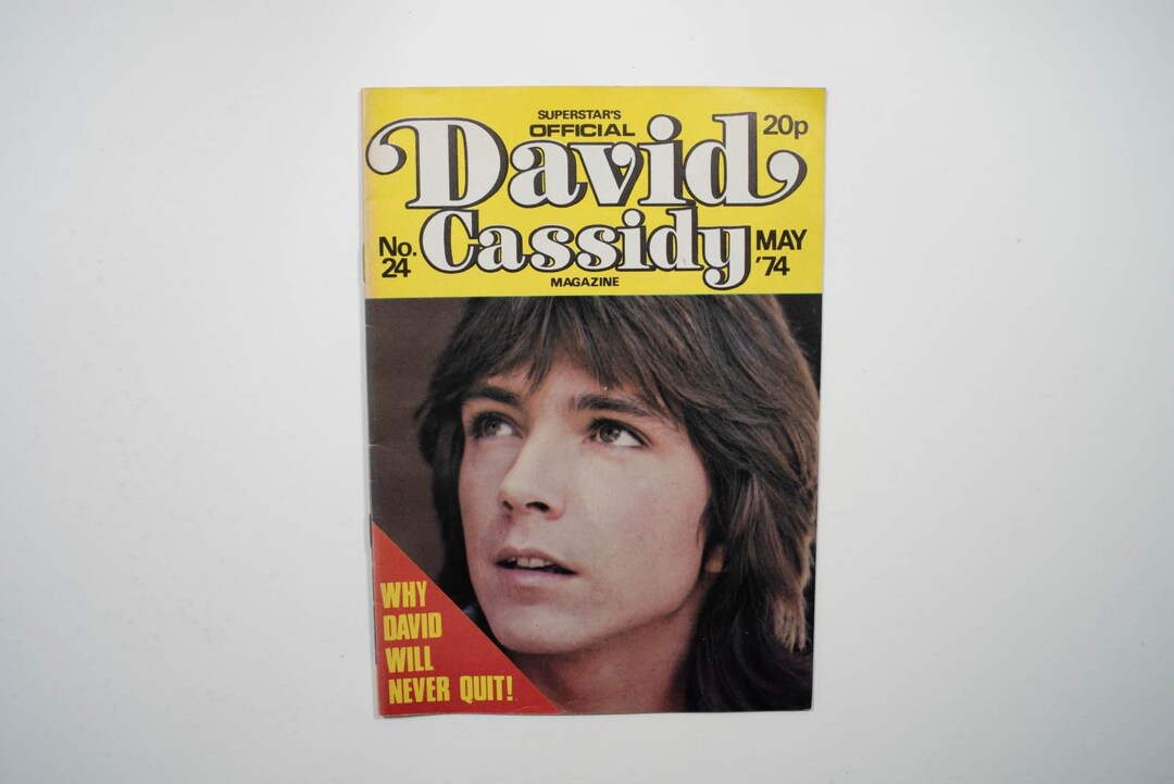 Rare David Cassidy Official UK Magazine - Ideal Gift for Fans! - Issue ...