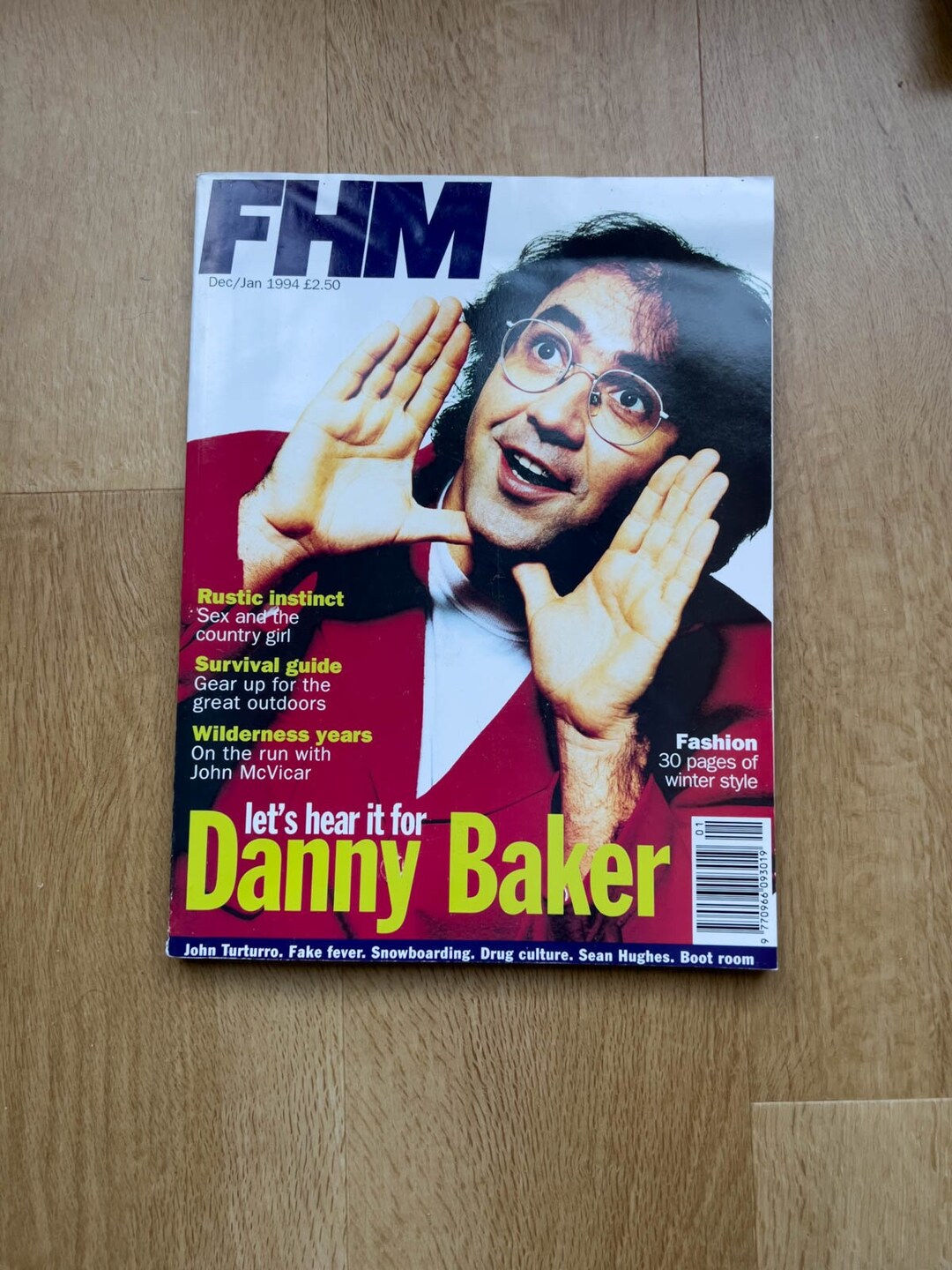 FHM Magazine Dec/jan 1994 Danny Baker, Winter Fashion Style - Etsy