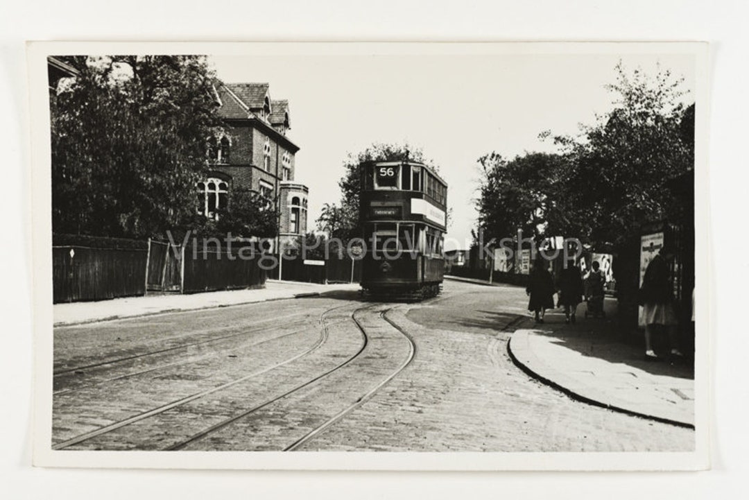 Peckham Rye Terminal Old London Tram Photo Taken 1950's b2 - Etsy