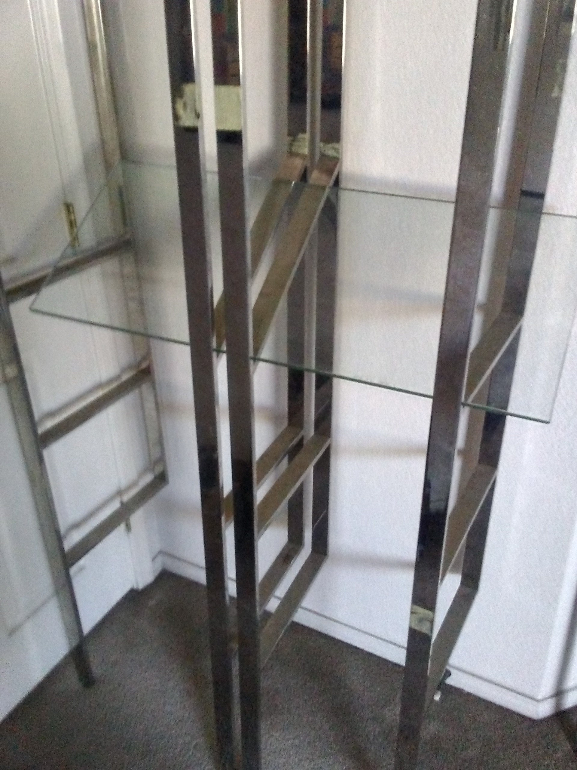 Stainless Steel/glass Wall Unit - Etsy