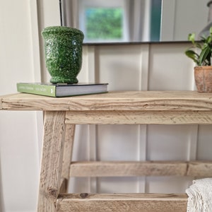 Reclaimed Wood Console Table Rustic Narrow Solid Wood Hall - Etsy