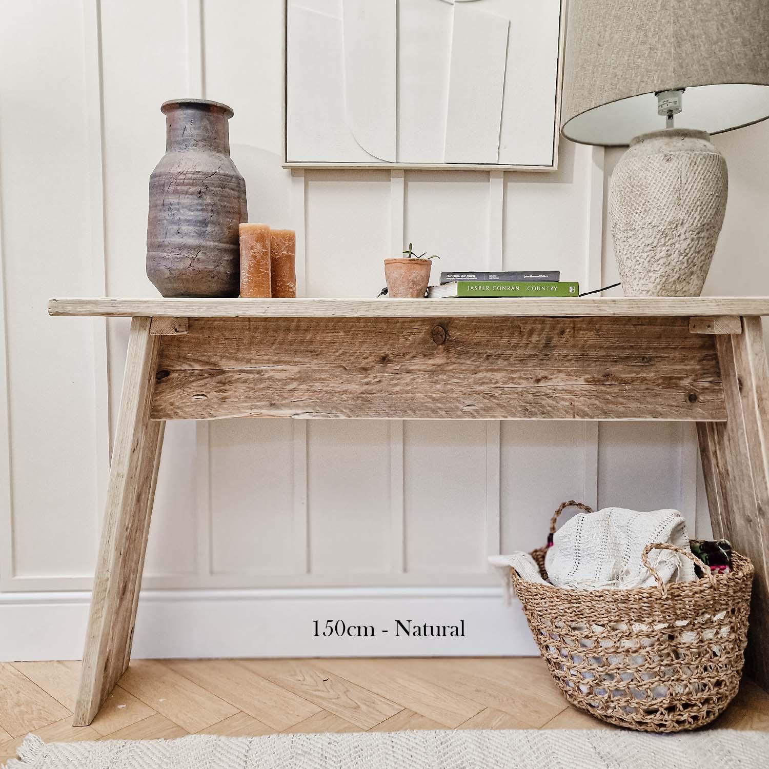 Rustic Reclaimed Wood Console and Radiator Table the Isle Console Etsy