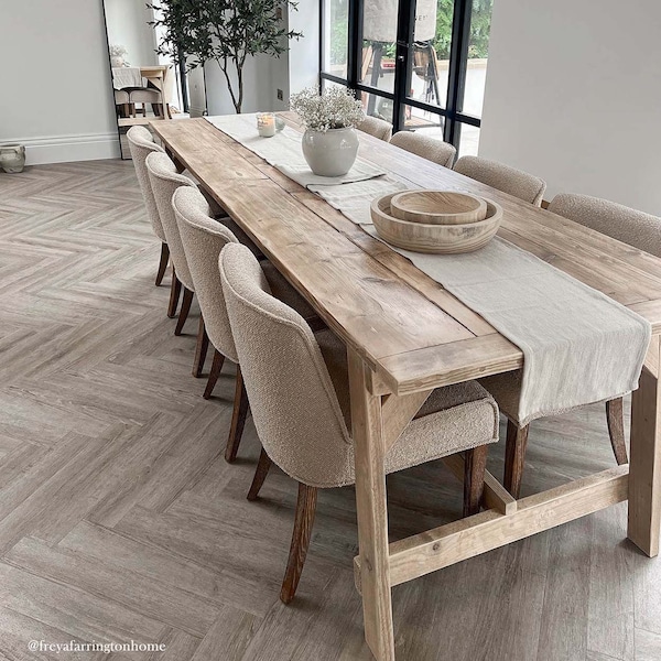 Rustic Dining Table - Etsy UK