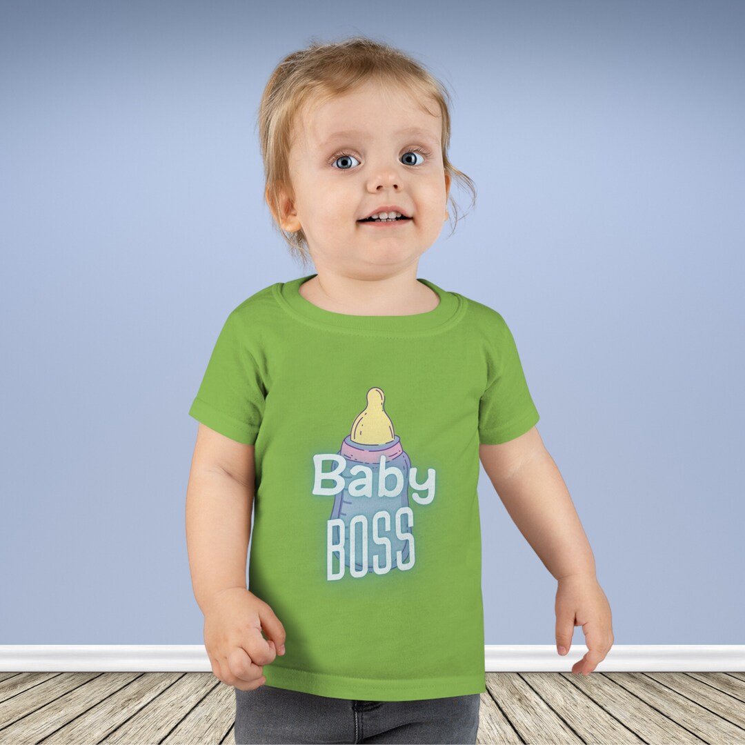 Baby Boss Bottle Teal Toddler T-shirt - Etsy