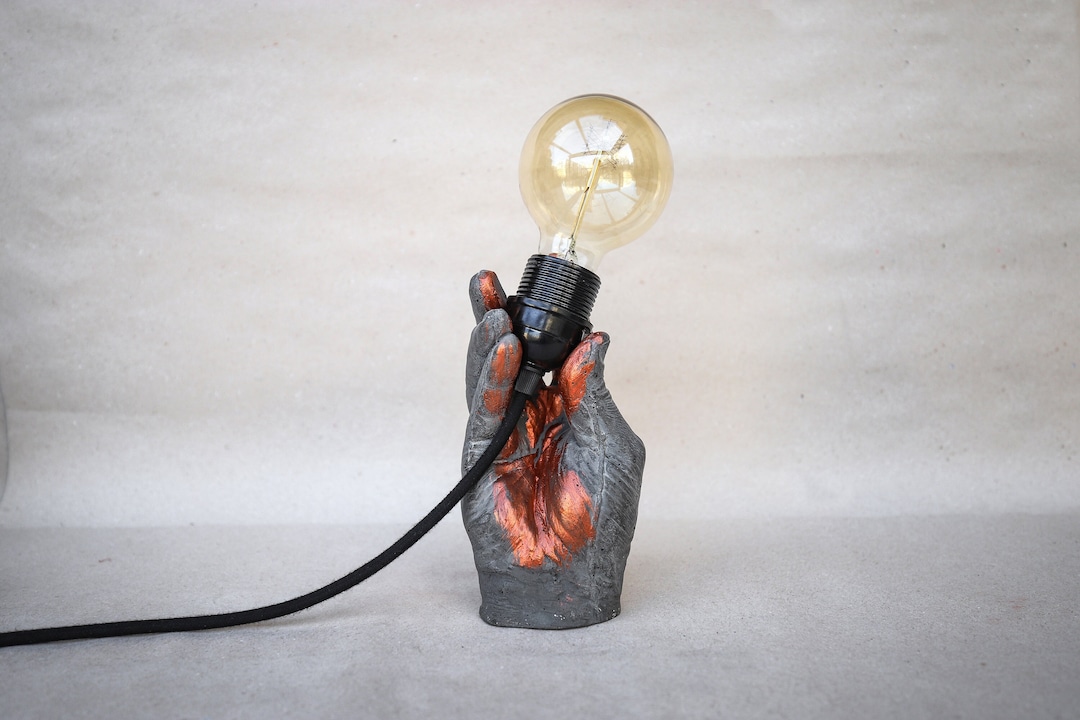 Stranger Things Lamp Concrete Lamp Table Lamp Strange Lamp - Etsy