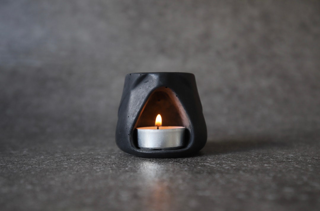 Essential Oil Burner, Concrete Aromatherapy Holder, Mindfulness ...