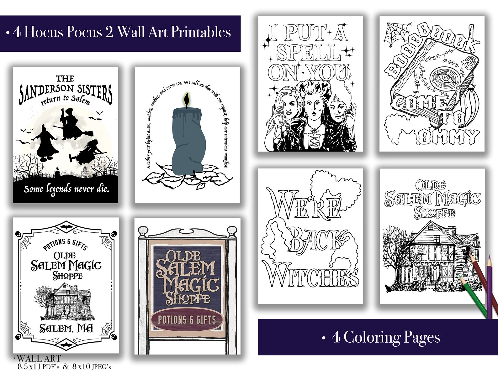 Hocus Pocus Halloween Party Games, Hocus Pocus Printable Halloween ...