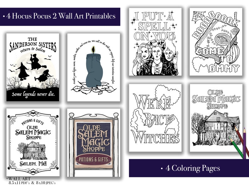 Hocus Pocus Halloween Party Games, Hocus Pocus Printable Halloween ...