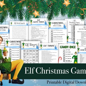 Elf Christmas Games Printable Elf Movie Christmas Party Games, Elf ...