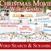 Christmas Word Search Christmas Movie Printable Games, Christmas ...