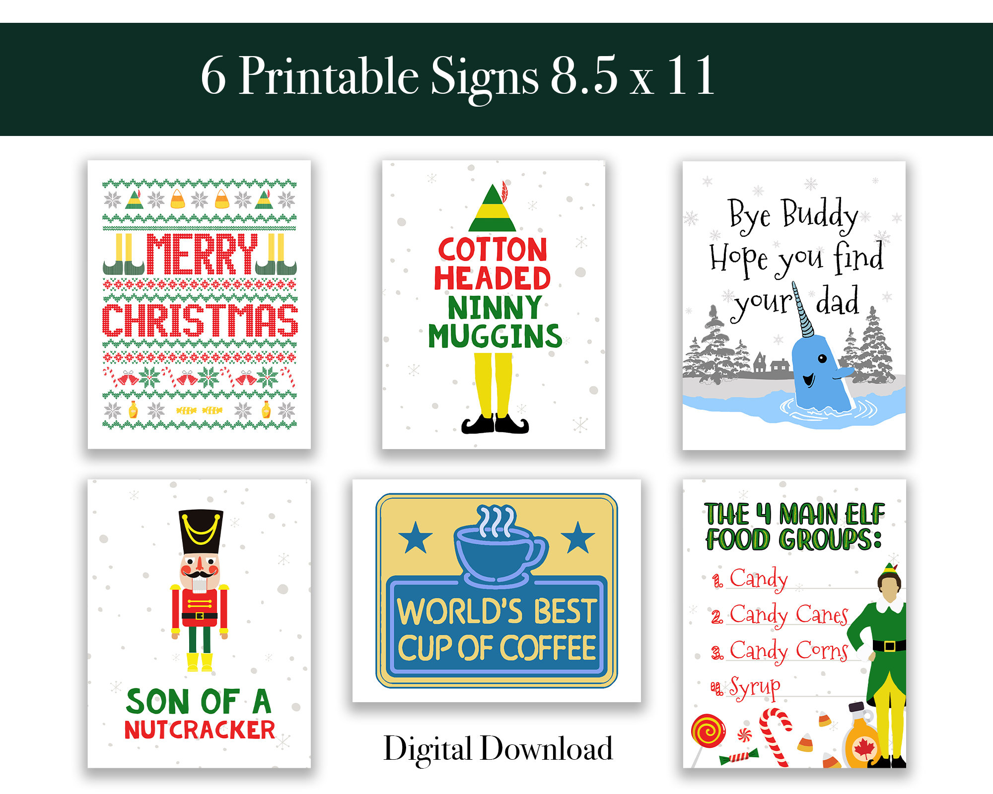 Ultimate Elf Christmas Printables Bundle, Elf Christmas Games Printable ...