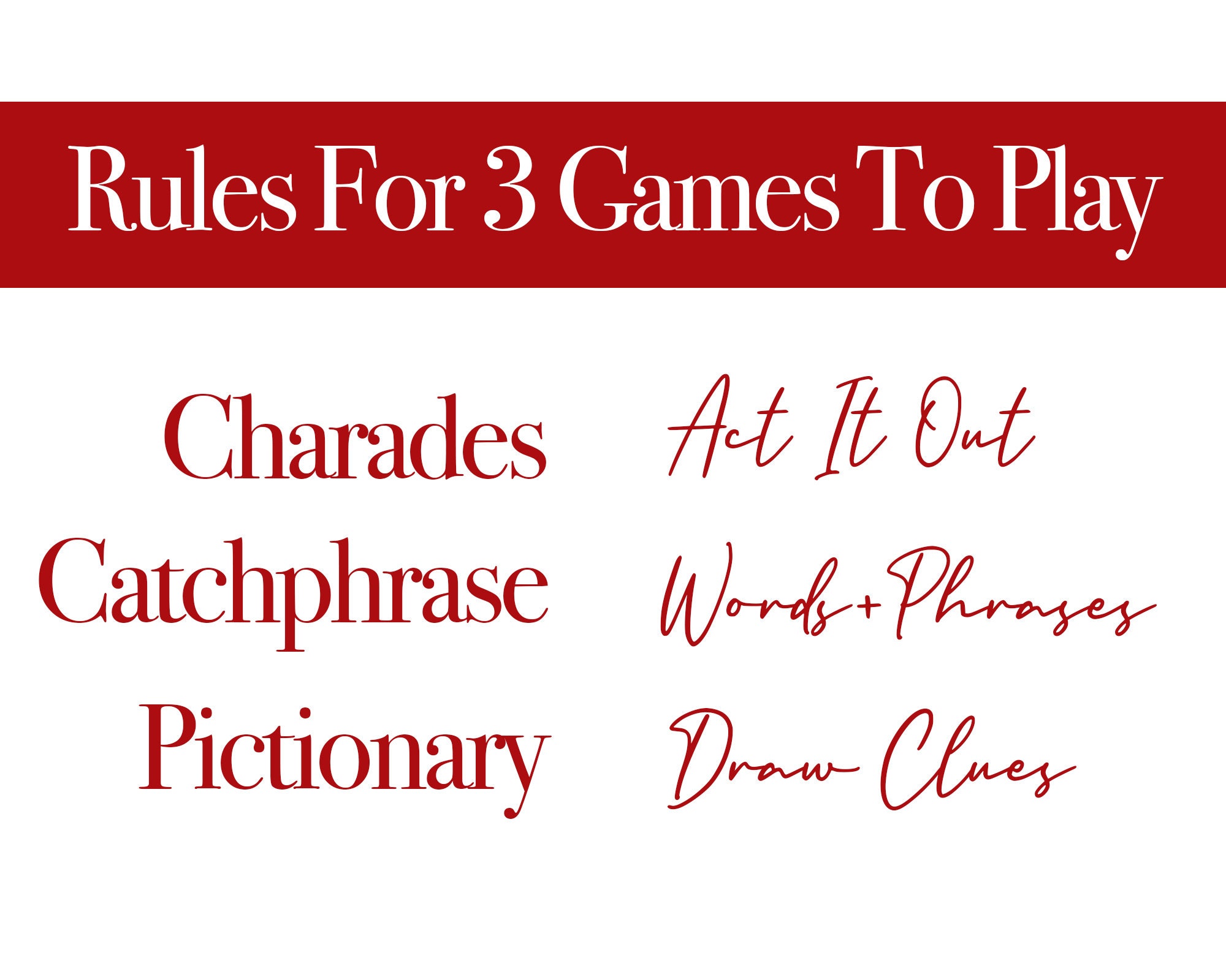 Christmas Catchphrase 72 Original Christmas Games Printable Cards ...