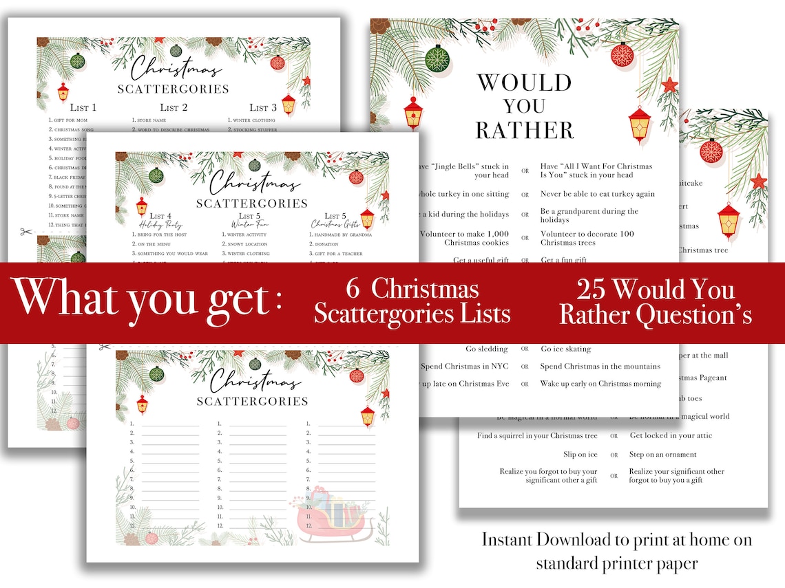 Virtual Christmas Games Pack Ultimate Christmas Zoom Games Virtual ...