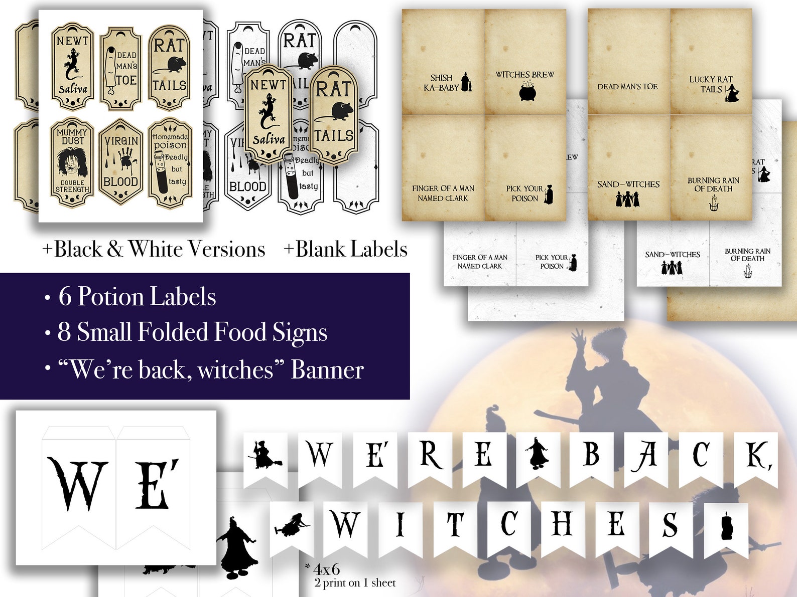 Hocus Pocus Halloween Party Games, Hocus Pocus Printable Halloween ...