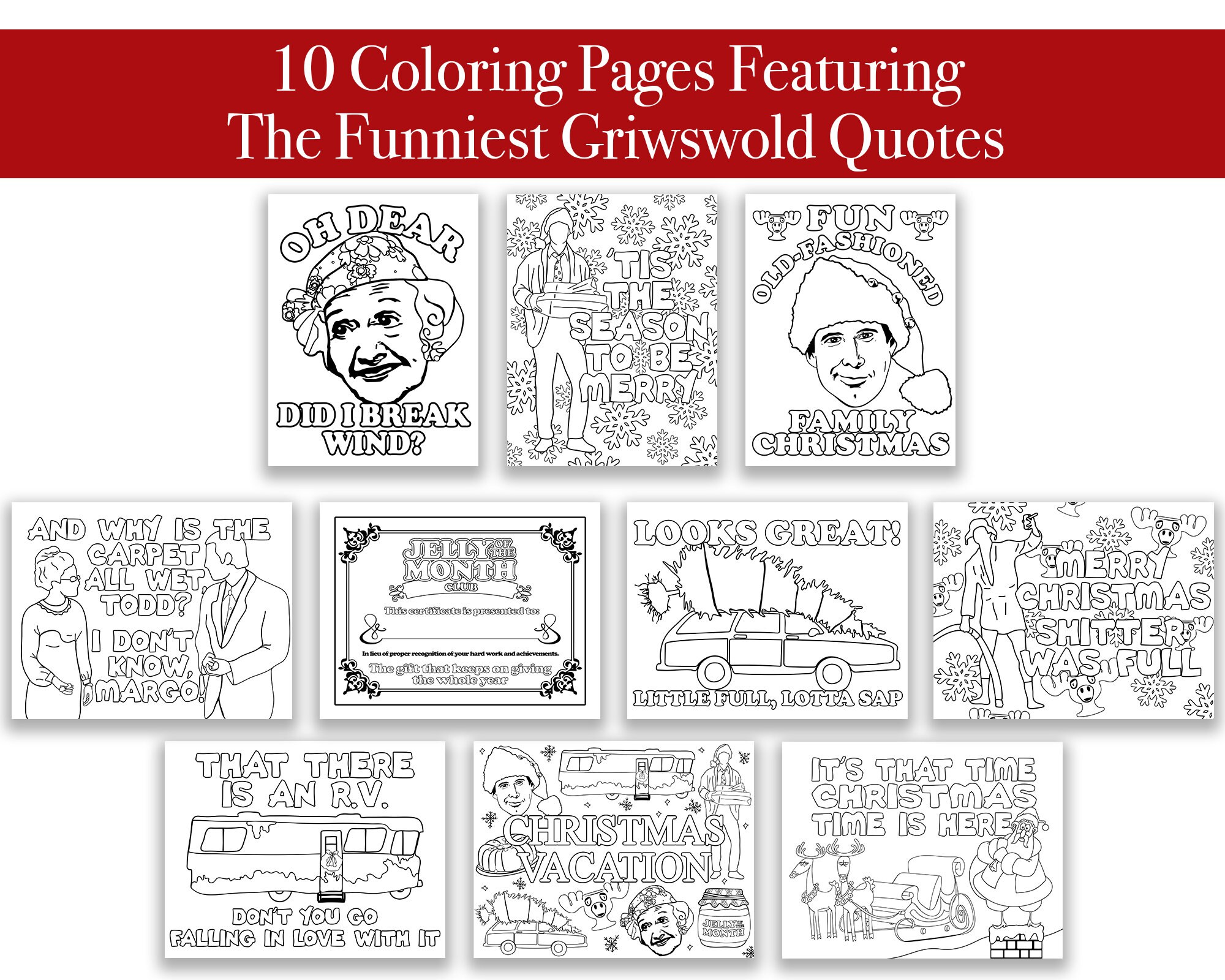 Christmas Movie Coloring Pages Printable, Christmas Coloring Pages ...