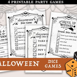 Halloween Dice Games Printable Halloween Candy Dice Game, Halloween ...