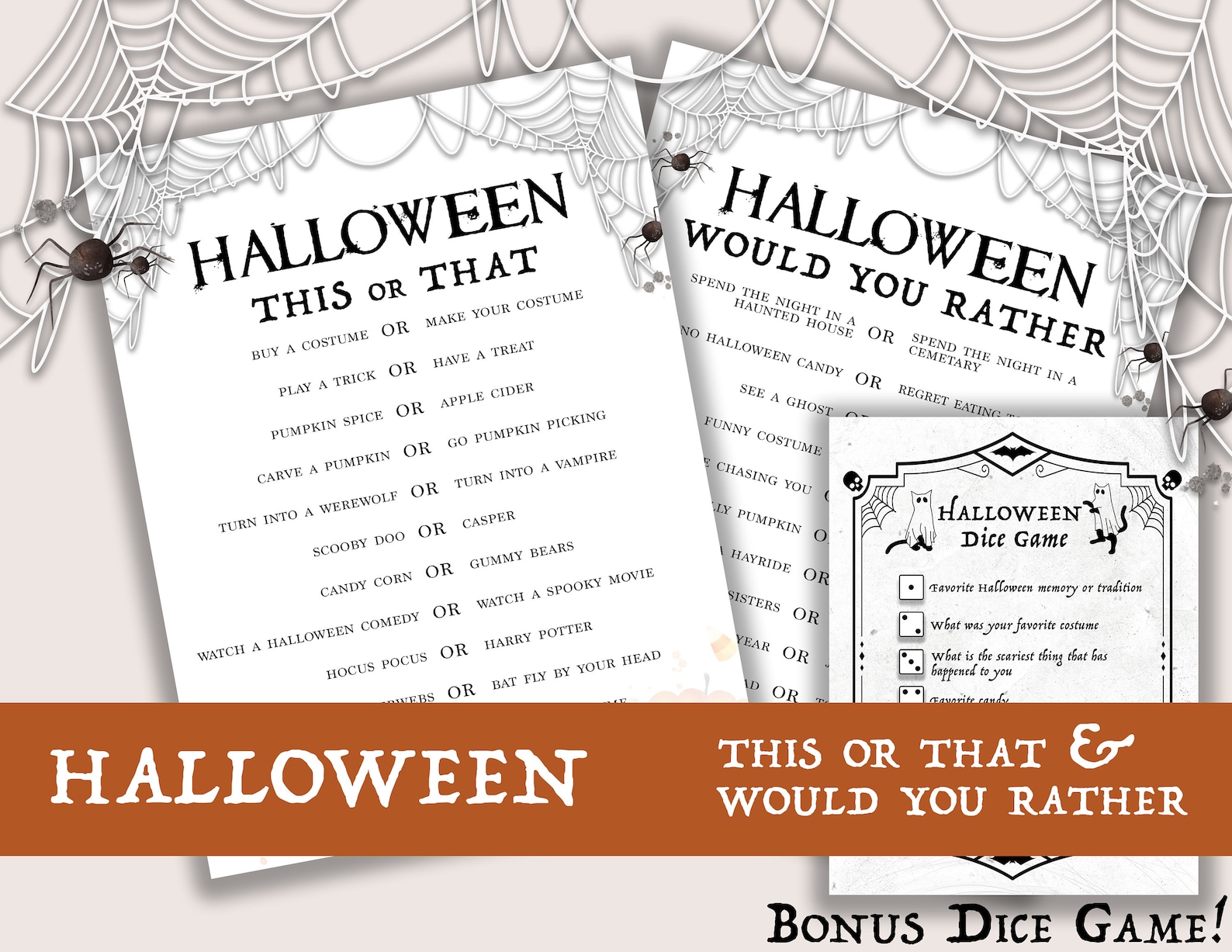 Halloween Would You Rather, Halloween This or That, Fun Halloween Games ...
