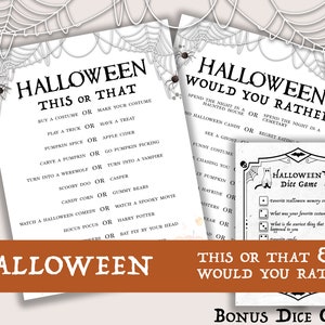 Halloween Would You Rather, Halloween This or That, Fun Halloween Games ...