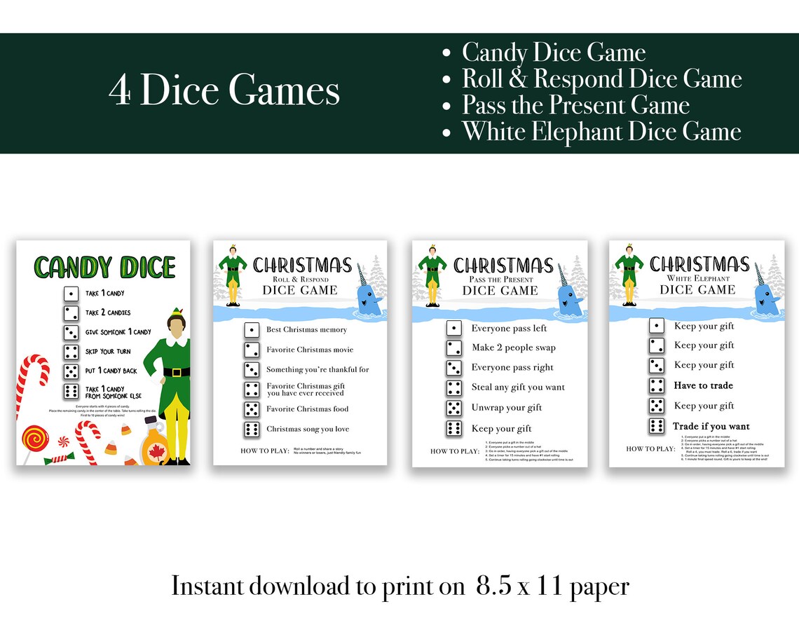 Ultimate Elf Christmas Printables Bundle, Elf Christmas Games Printable ...