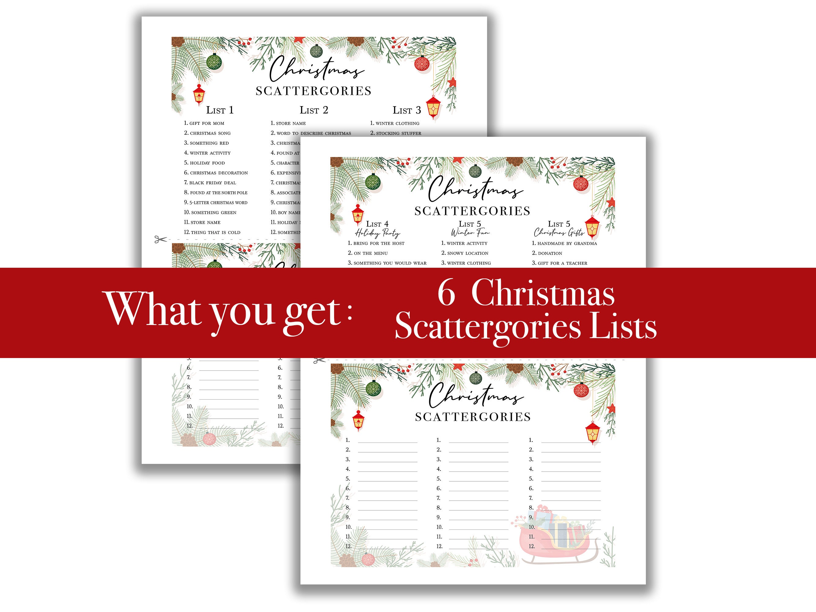 The Ultimate Christmas Game Holiday Party Pack of Printable | Etsy