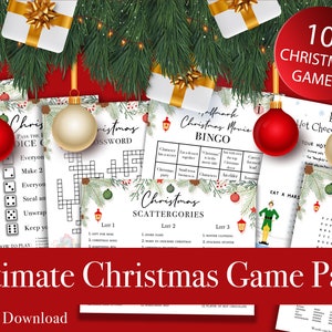 The Ultimate Christmas Game Holiday Party Pack of Printable | Etsy