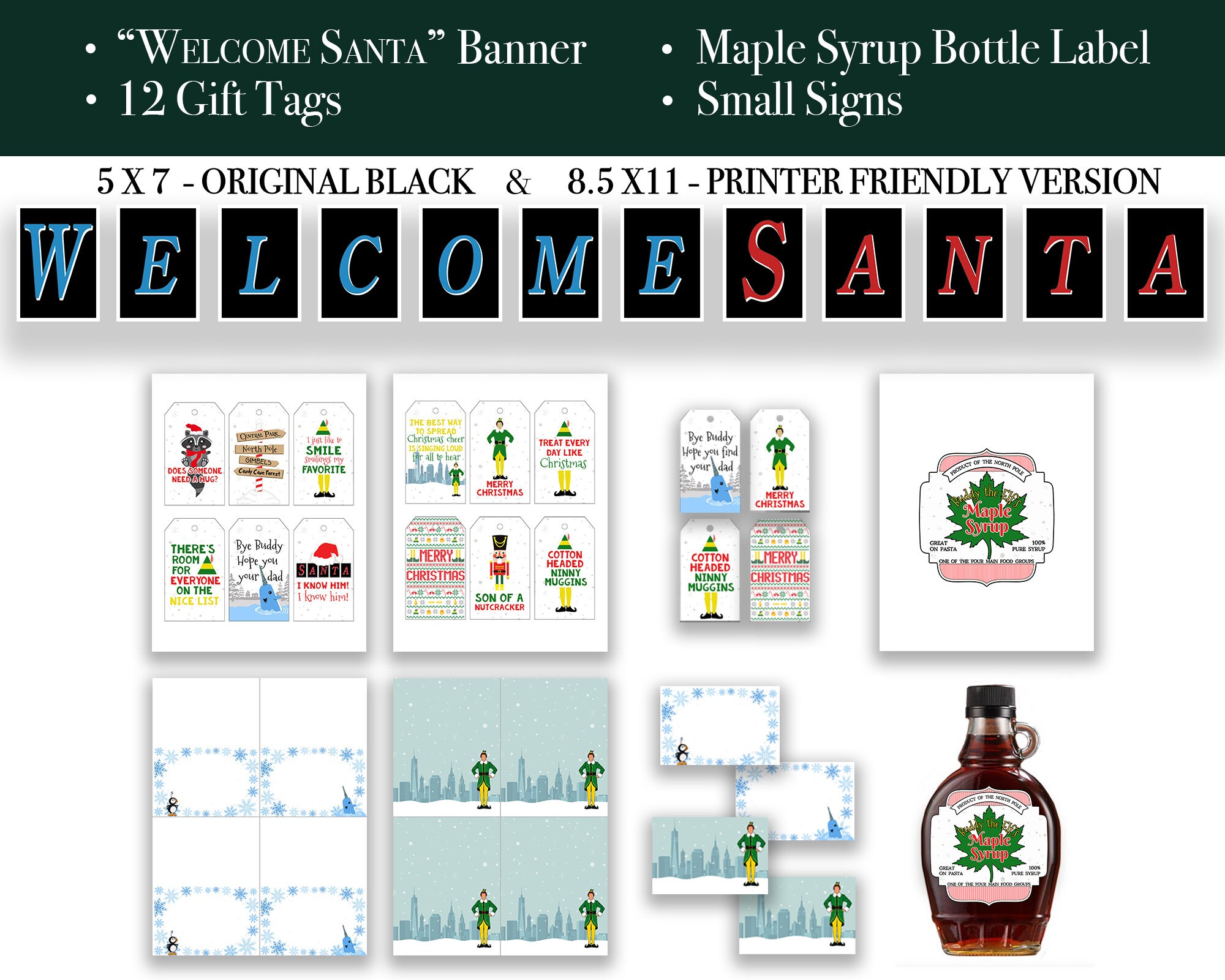 Ultimate Elf Christmas Printables Bundle, Elf Christmas Games Printable ...