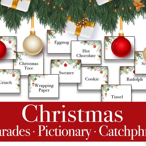 Christmas Catchphrase 72 Original Christmas Games Printable - Etsy