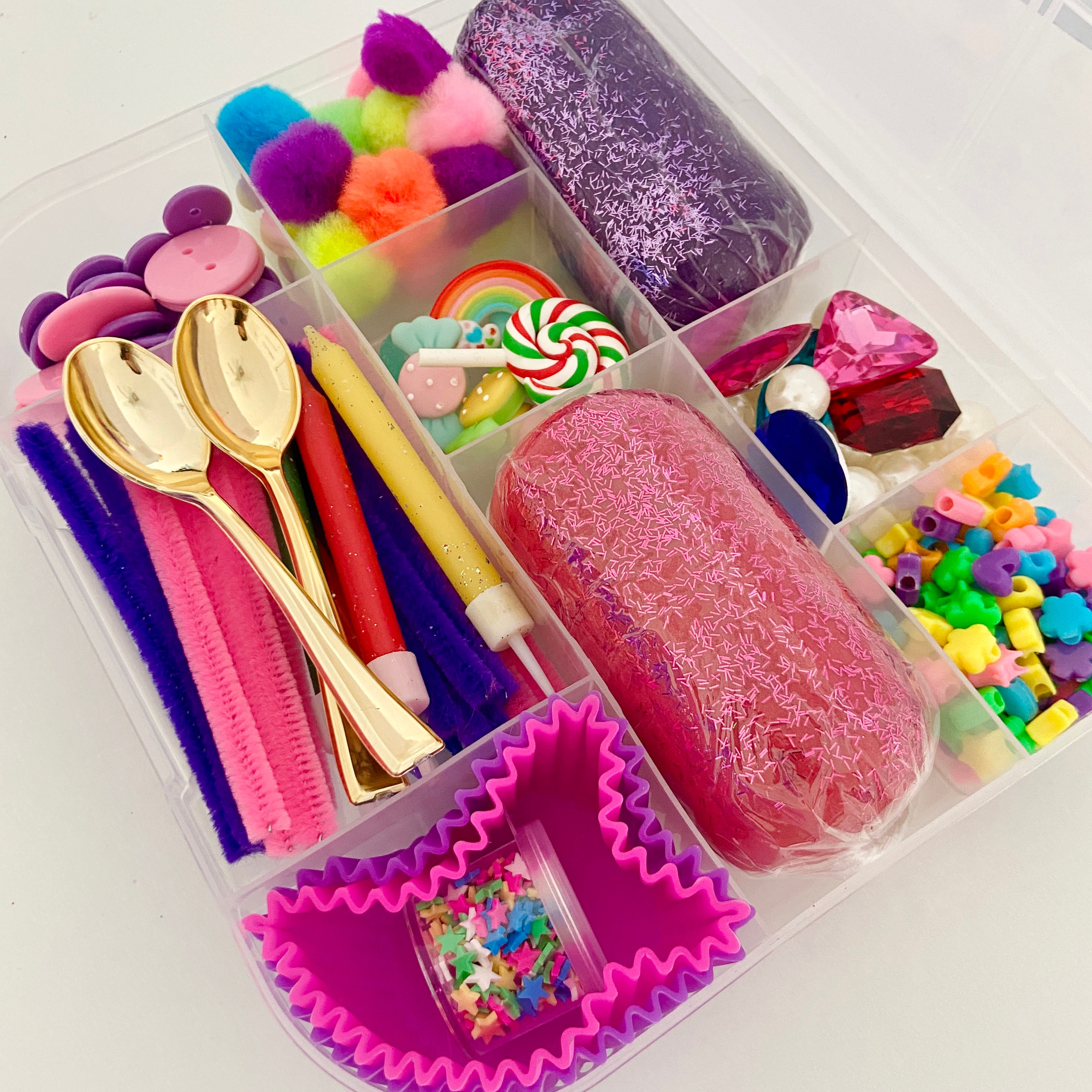 Cupcake Playdough Kit Busy Box Play Doh Kitbirthday Party Favor Sensory ...