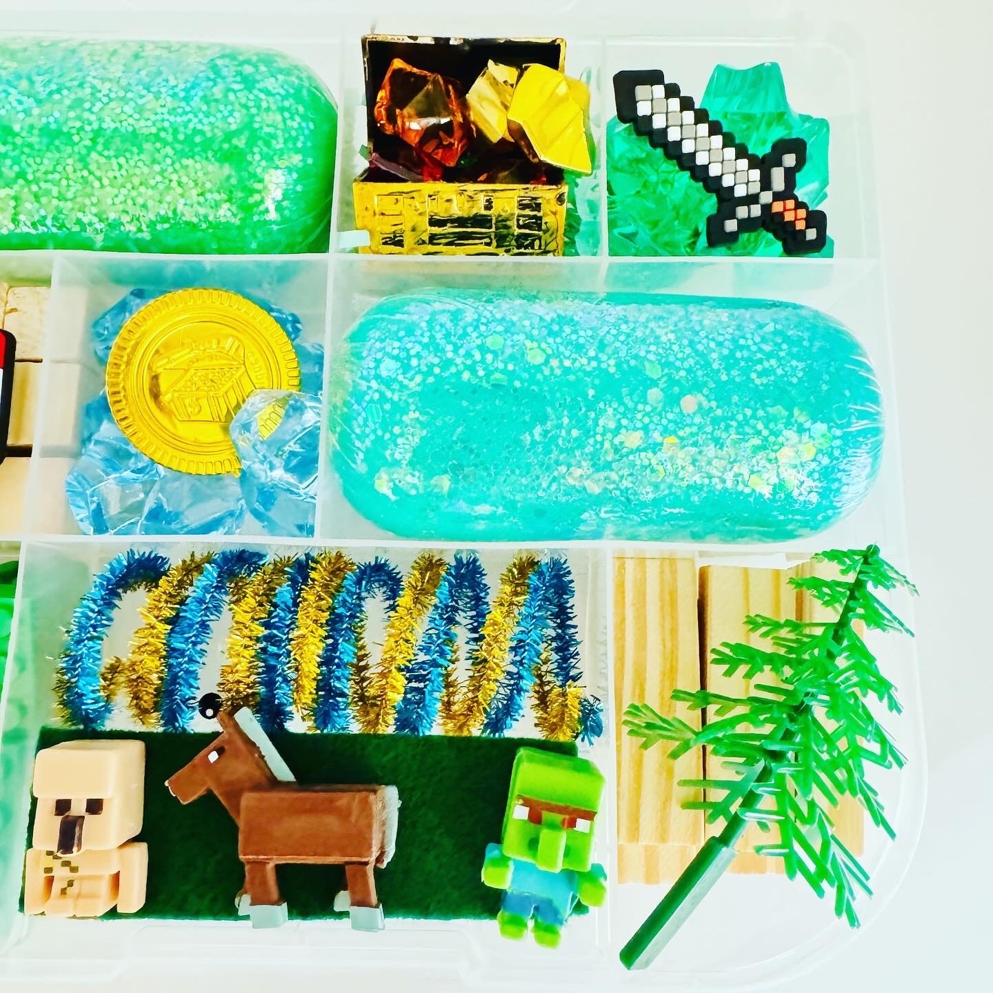 Minecraft Playdough Kit Playdough Kit Busy Box Play Doh - Etsy