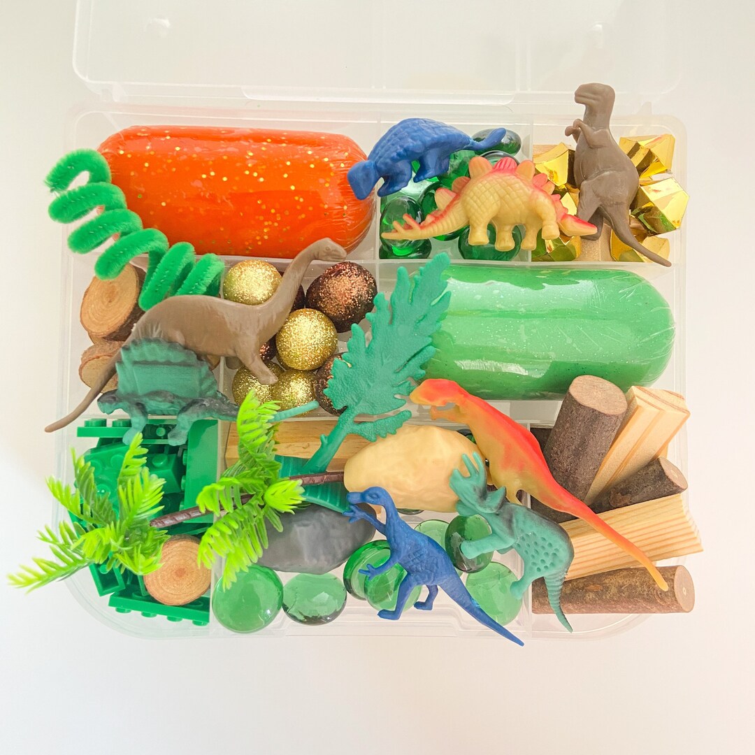 Dinosaur Playdough Kit | Playdough Kit| Busy Box| Play Doh Kit|birthday ...