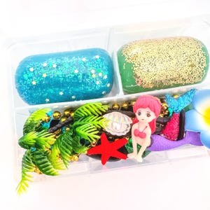 Mermaid Playdough Kit | Playdough Kit| Busy Box| Play Doh Kit|birthday ...