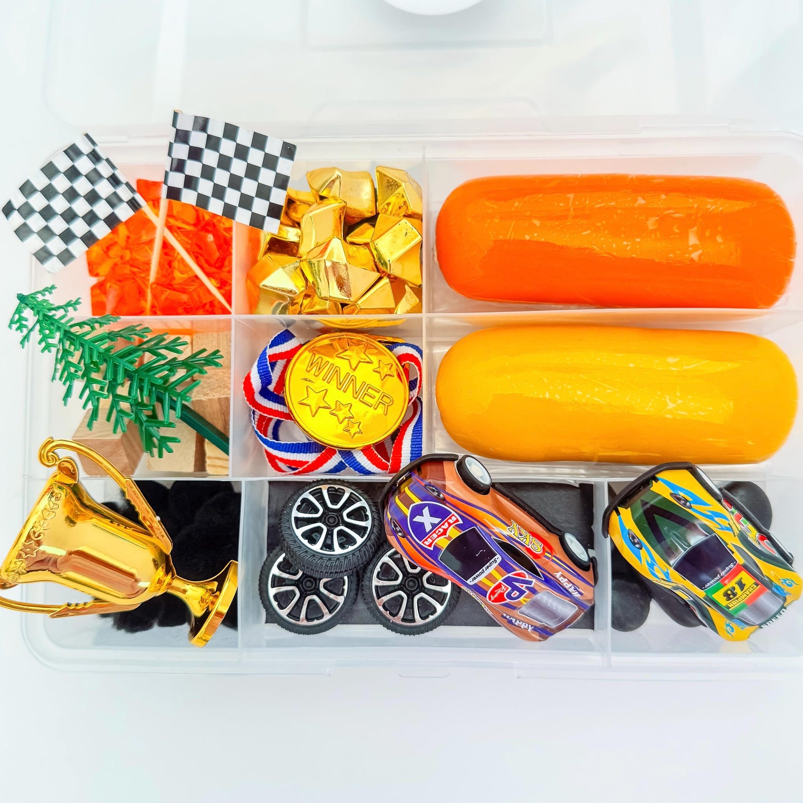 Cars Sensory Playdough Kit, Hot Wheels Play Doh, Race Car Birthday Gift ...
