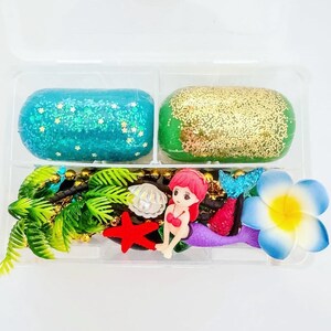 Mermaid Playdough Kit | Playdough Kit| Busy Box| Play Doh Kit|birthday ...