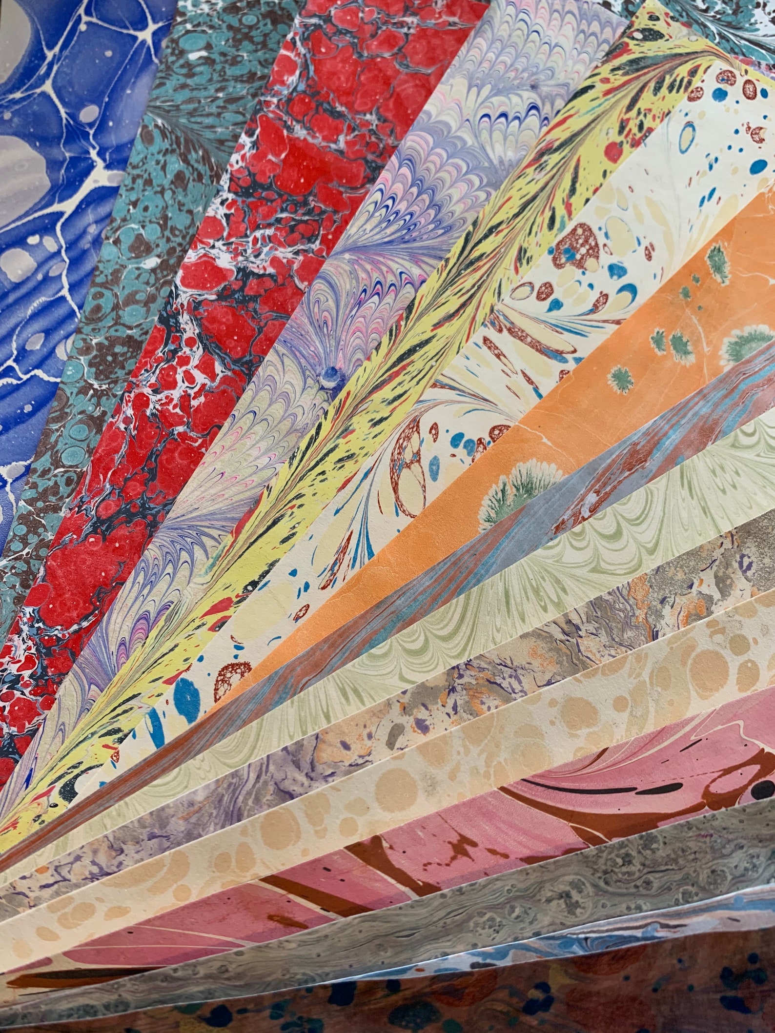 A4 Experimental Marbled Paper Selection - Etsy