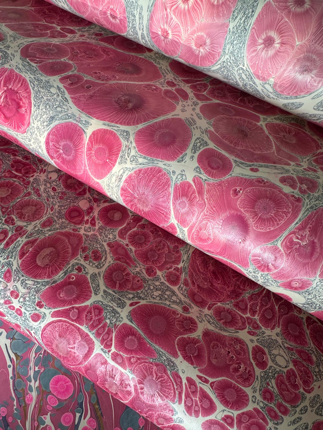 Extra Large Hand Marbled Papers With Wax Seal - Etsy