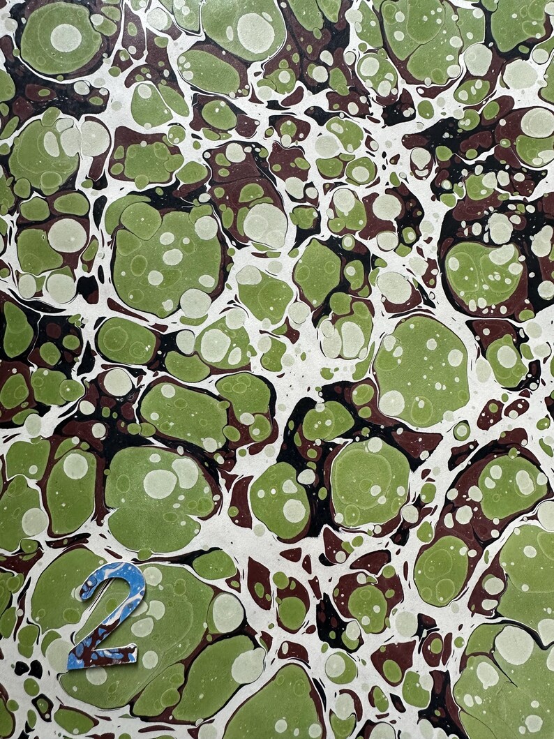 Extra Large Hand Marbled Papers With Wax Seal - Etsy